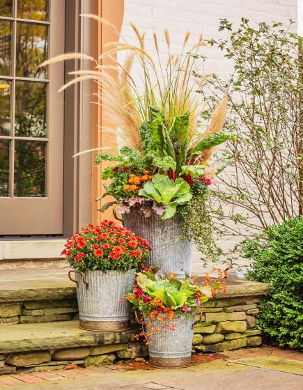 Fall Container Planter Ideas – Married with Style